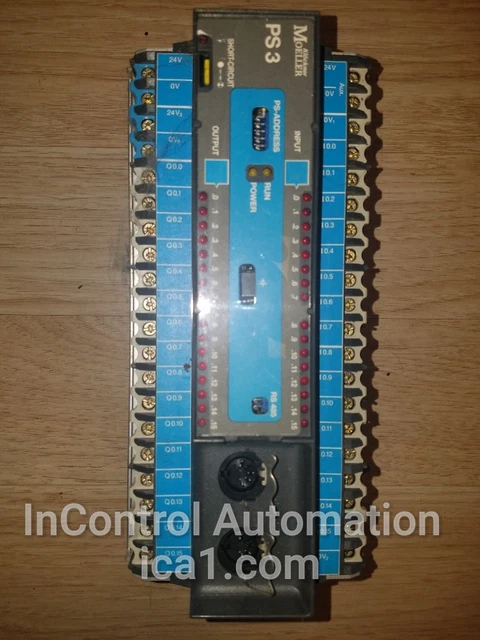 KLOCKNER MOELLER PS3-DC-EE PROGRAMMABLE CONTROLLER 24Vdc PLC with EPROM ...