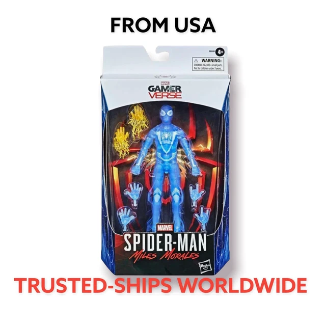 MARVEL LEGENDS SPIDER-MAN Gamerverse Miles Morales 6" Invisible Clear ...