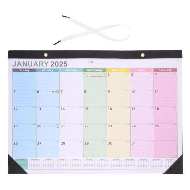 2025-2026 CALENDAR MONTHLY Wall Large 2024-2025 Big Office Fridge ...