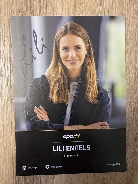 LILI ENGELS MODERATORIN original handsigniert Autogrammkarte !!! Sport1 ...
