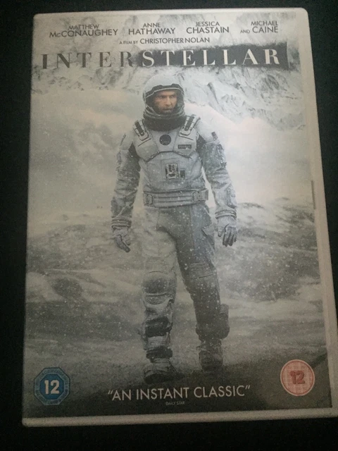 INTERSTELLAR DVD MOVIE Matthew McConaughey Anne Hathaway Michael Caine ...