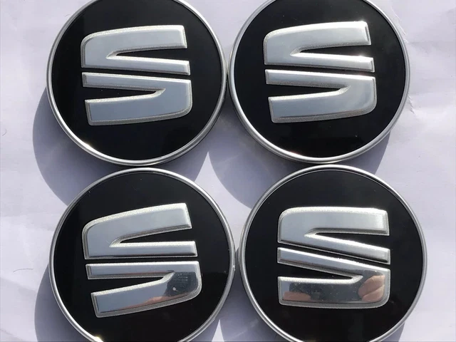 4 ORIGINAL SEAT Radnabendeckel Radkappen Radzier Emblem Felgendeckel ...