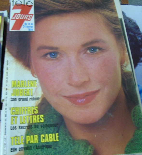 TÉLÉ 7 JOURS 18 au 24 fév 1984 Marlène Jobert télé par cable frank Buck ...