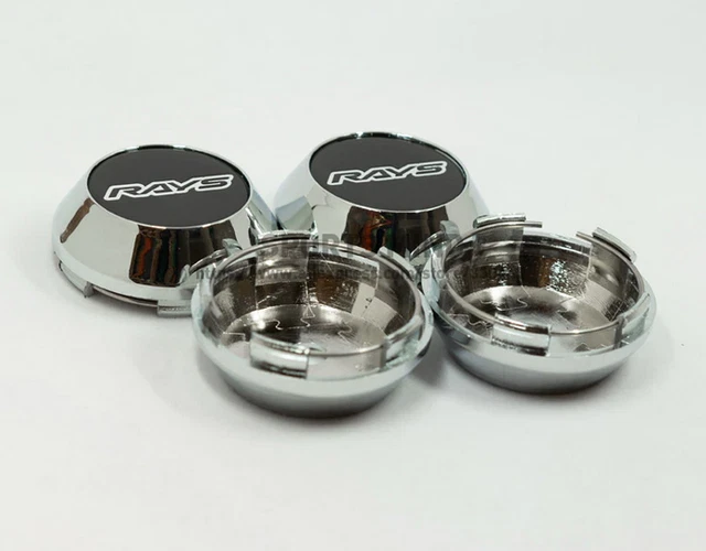4X65MM WHEEL CENTER Caps Hub Caps Rim Caps Badges Decals Rays Black ...