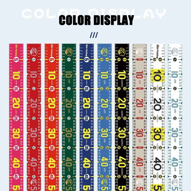 WATERPROOF FISH MEASURING Ruler 130cm Foldable Fishing Measuring Tape ...
