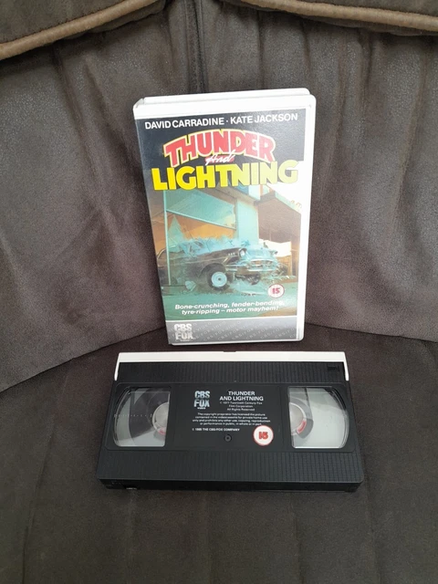 VINTAGE THUNDER AND Lightning VHS Pre Cert Rare Action Comedy David ...