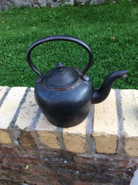 ANTIQUE BALDWIN 6 Pint Cast Iron Gypsy Kettle £145.00 - PicClick UK