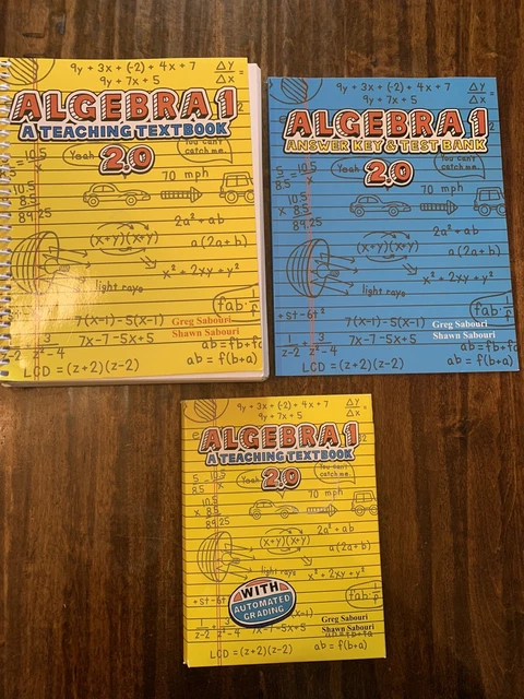 ALGEBRA 1 A Teaching Textbook 2.0 Student Text, Answer Key & Test Bank ...