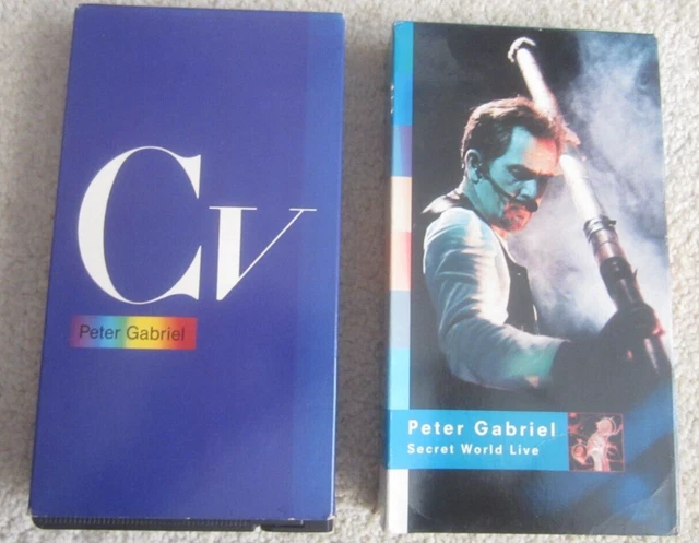 LOT OF 2 Peter Gabriel VHS video tapes: Secret World Live, CV, tested ...