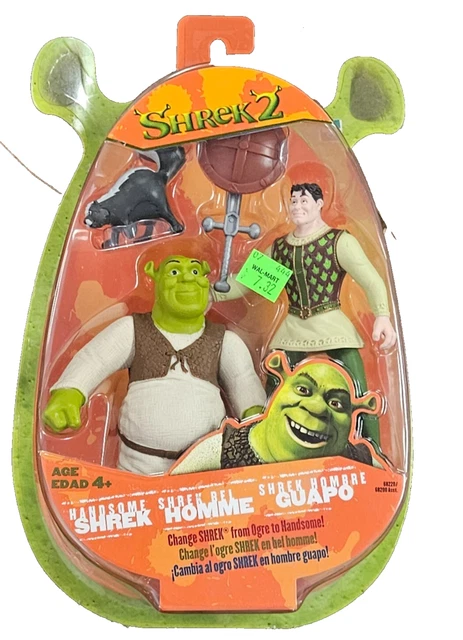 SHREK 2 MOVIE Handsome Shrek Vtg 2004 Action Figure NEW Hasbro ...