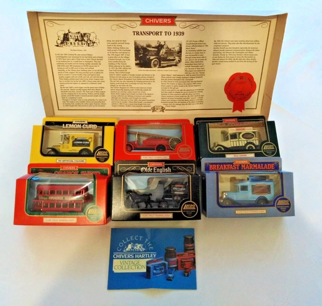 VINTAGE LLEDO COLLECTION of 6 Models, Promotional Chivers Hartley, 1988 ...