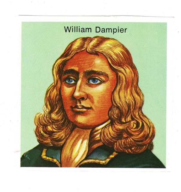 GOLDEN PRESS AUSTRALIA Famous People Sticker c1970s. Navigator William ...