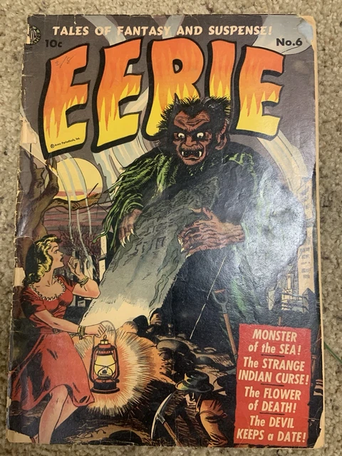 EERIE #6 PRE Code Horror PCH Avon Comics cover separated & detached £74 ...