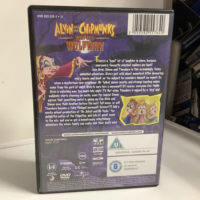 ALVIN AND THE Chipmunks Meet the Wolfman Dvd 2008 Kathi Castillo cert U ...