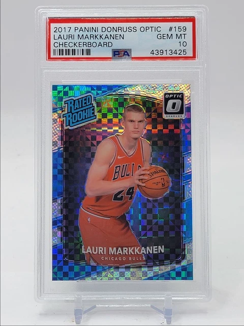 LAURI MARKKANEN 2017-18 Donruss Scacchiera Ottica Ssp Rookie Rc Psa 10 ...