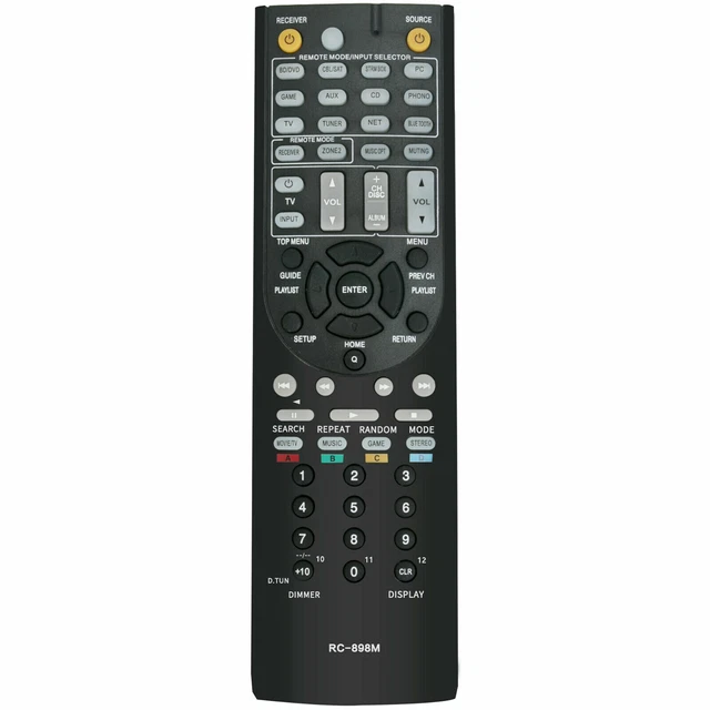 NEW RC-898M FOR ONKYO AV Receiver Remote Control TX-NR5008 TX-NR709 TX ... NEW RC-898M FOR ONKYO AV Receiver Remote Control TX-NR5008 TX-NR709 TX ...