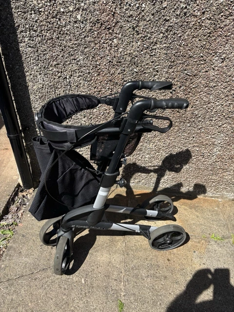 TOPRO TROJA ROLLATOR With Seat And Adjustable Back Rest £42.32 ...