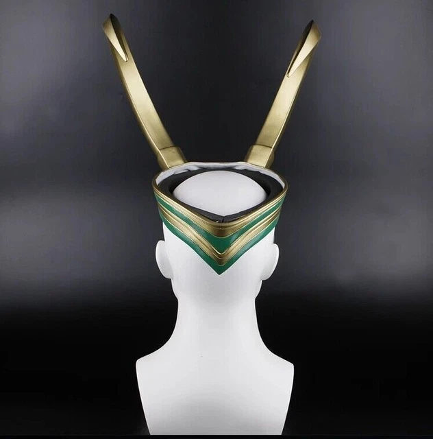 HELMET COSPLAY DEVIL Marvel God Of Evil Loki Costume Prop Horns Pvc ...