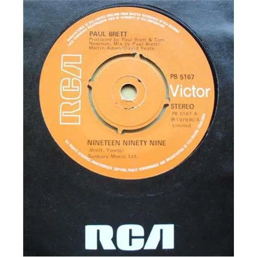 PAUL BRETT NINETEEN Ninety Nine 7" 1979 Avec Take Five Royaume-Uni EUR ...