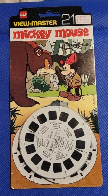 DISNEY DISNEY'S MICKEY Mouse Cartoons Cartoon view-master 3 Reels ...
