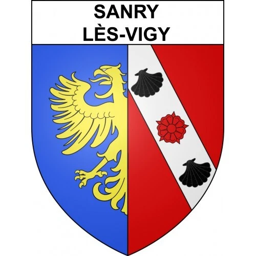 SANRY-LÈS-VIGY 57 VILLE sticker blason écusson autocollant adhésif EUR 3,99 - PicClick FR