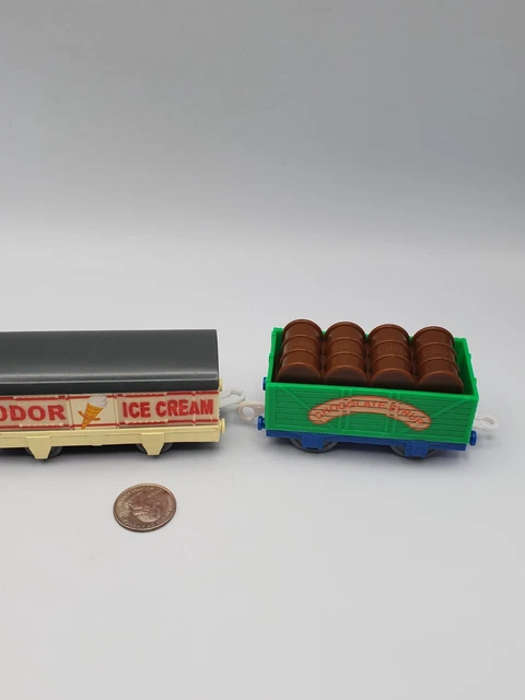 TRACKMASTER THOMAS & Friends Train Tank Ice Cream Syrup Chocolate Cargo ...