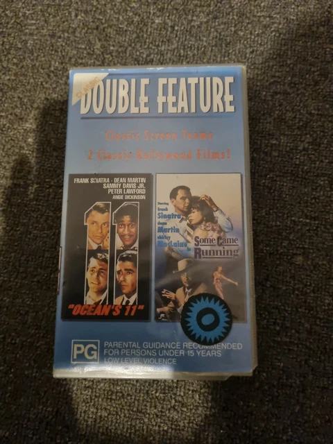 DOUBLE FEATURE VHS - Ocean's 11 + Some Came Running $18.00 - PicClick AU