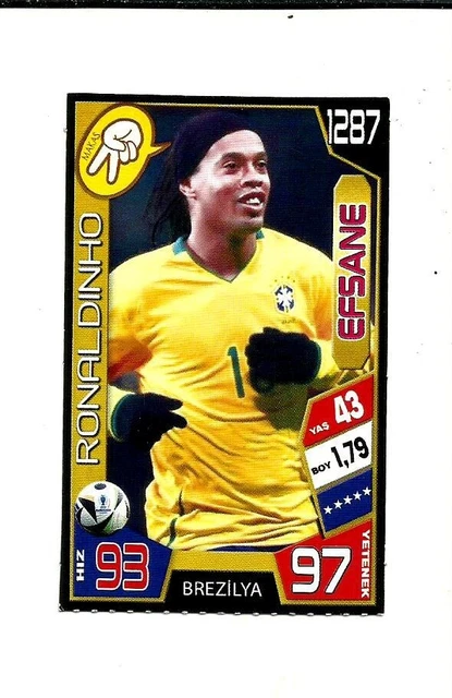 CARTA CALCIO 2024 Futbol Ateşi Legends - Ronaldinho - stampata in ...