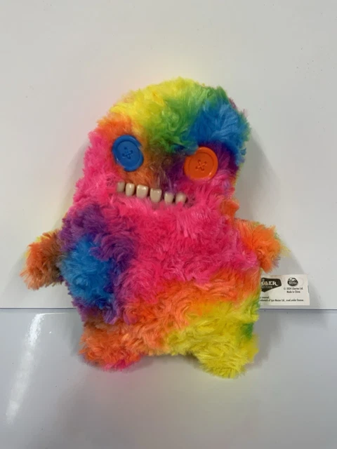 FUGGLER CHAOS CREW Sir Splodge Multicolour Ugly Monster Teeth Toy Plush ...