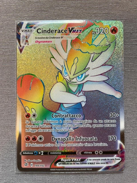 POKEMON CINDERACE VMAX Full Art Hyper Fuori Serie EUR 32,00 - PicClick IT