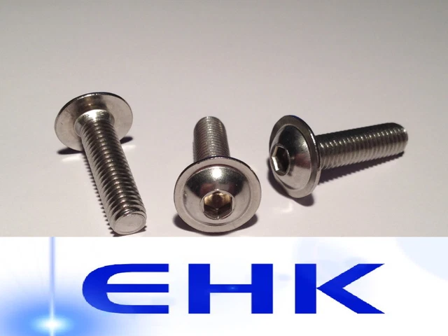 LINSENKOPFSCHRAUBEN M2/M3/M4/M5/M6/M8/M10 ISO 7380 7381 Flansch Edelstahl EUR 4,28 - PicClick FR