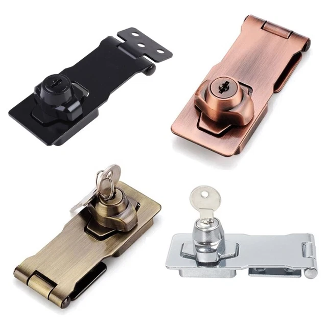 KEYED HASP LOCKS Twists Knob Keyed Locking Hasp Locks with Keys and ...