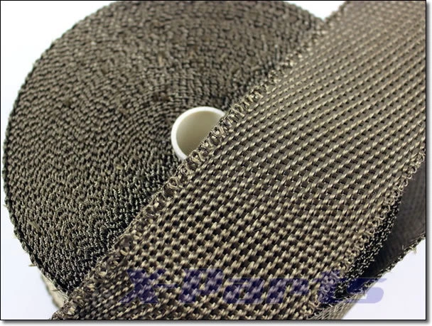 PRO SERIES 15M X 5cm Titanium Heat Protection Band Exhaust Lava Lawa ...