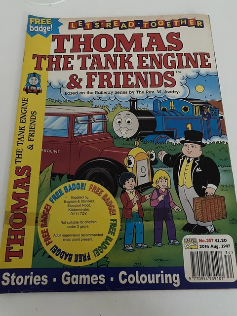 VINTAGE THOMAS THE Tank Engine & Friends Magazine 20th Aug 1997 Issue ...
