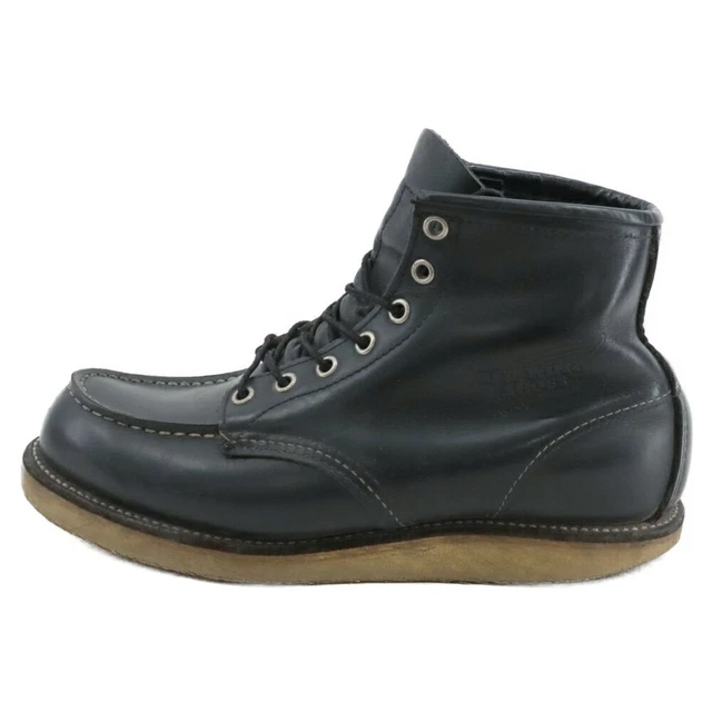 RED WING IRISH Setter Moc Toe Leather Black Boots Size EU41 US8 ...