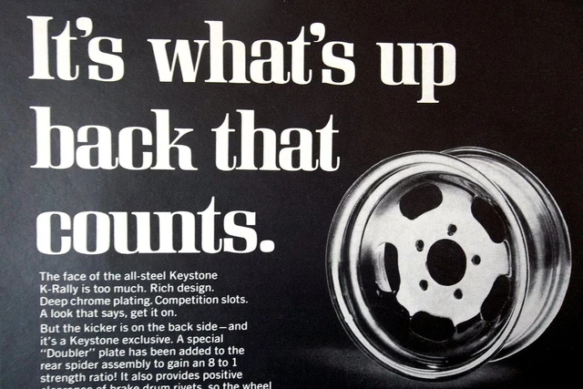 1969 KEYSTONE MAG Rims Wheels Vintage Original Print Ad Car Automobile ...