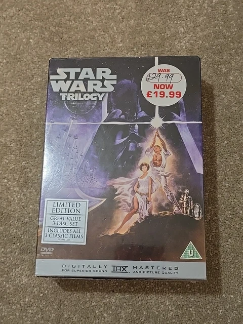 STAR WARS TRILOGY Limited Edition DVD Box Set (New & Sealed) Region 2 £ ...