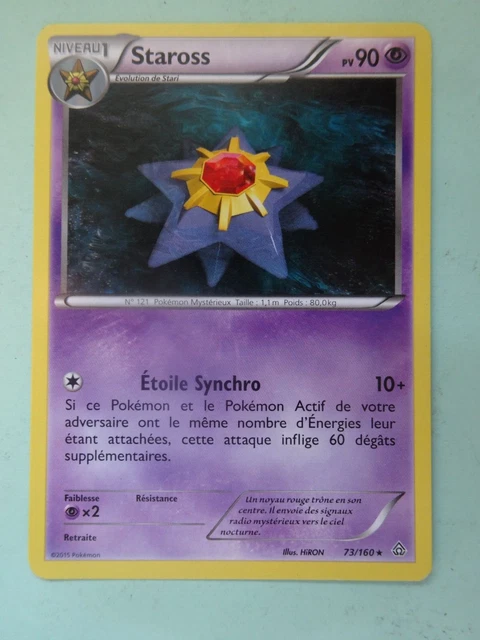 CARTE POKÉMON Staross pv90 73/160 rare EUR 1,00 - PicClick FR
