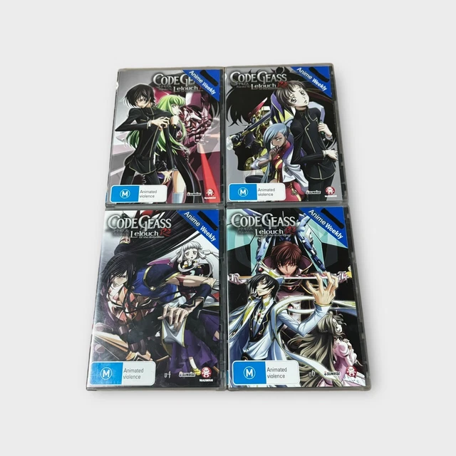 CODE GEASS LELOUCH Of The Rebellion Vol 1,2, 4 & 6 Anime Region 4 Ex ...