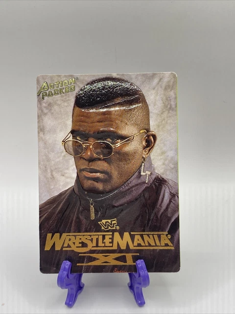 1995 ACTION PACKED WWF Pro Wrestling Card #LT1 Lawrence Taylor Promo ...