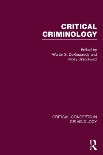 CRITICAL CRIMINOLOGY (CRITICAL Concepts in Criminology) par Walter S ...