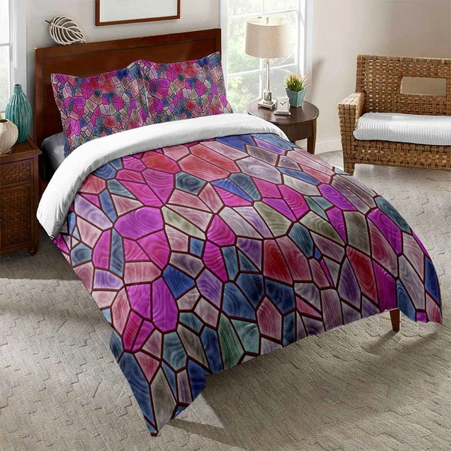 COLORFUL RED PRINT Doona/Quilt/Duvet Cover Single/Double/Queen/King ...