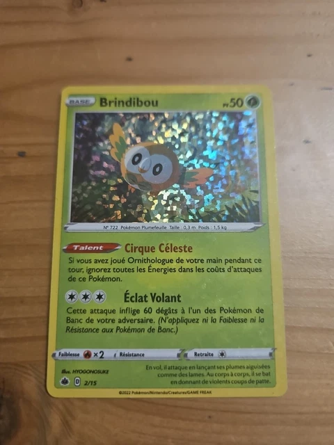 CARTE POKÉMON BRINDIBOU 2/15 Holo McDonald’s Promo McDo Bon Etat EUR 1 ...