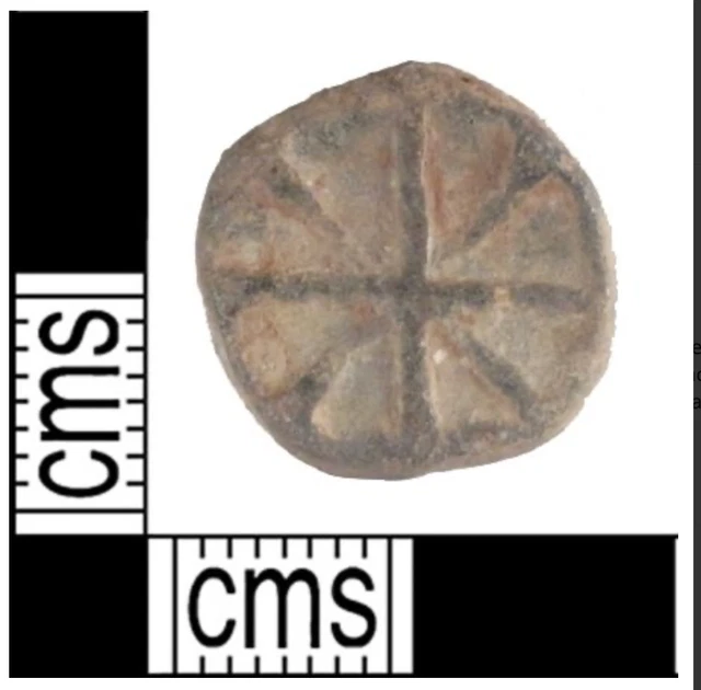 MEDIEVAL TO POST Medieval uniface lead alloy token, dating from c. 1250 ...