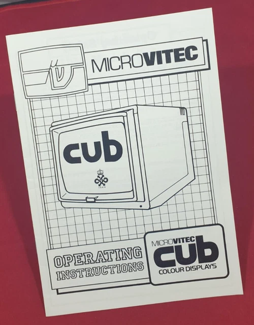 USER GUIDE/ MANUAL For Microvitec Cub Colour Displays Monitor $28.07 ...