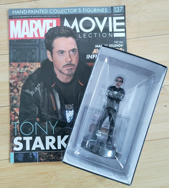 FIGURINE SUPER HÉROS des films Marvel eaglemoss 135 UK 137 Tony Stark ...