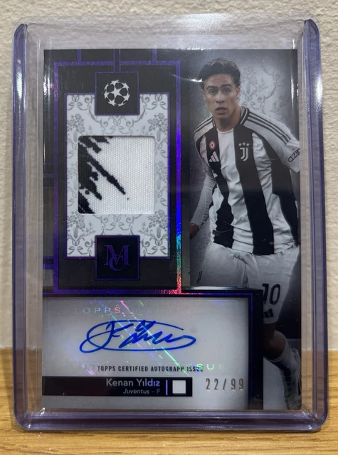 2024-25 TOPPS MUSEUM Collection Kenan Yildiz AUTO PATCH Relic /99 ...