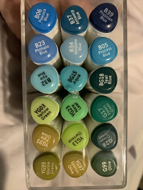 TYPO ARTISTS DUAL NIB MARKERS 6 CHISEL AND BULLET END - various colours ...