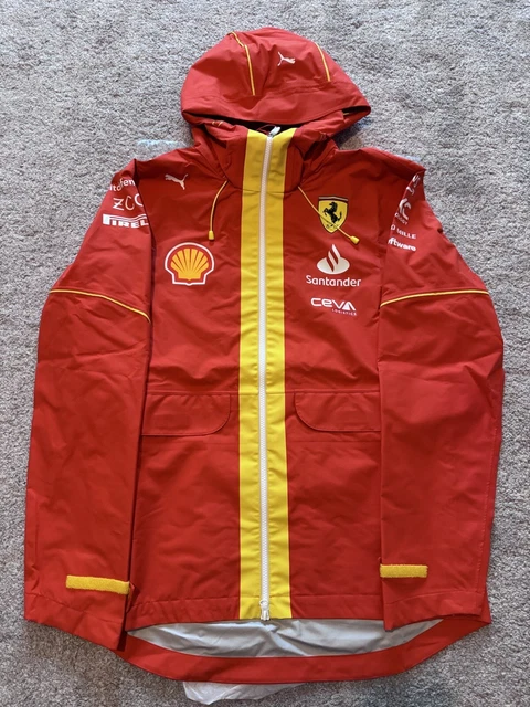FERRARI F1 2024 Puma Team Issue Rain Jacket LeClerc New L EUR 549,00 ...