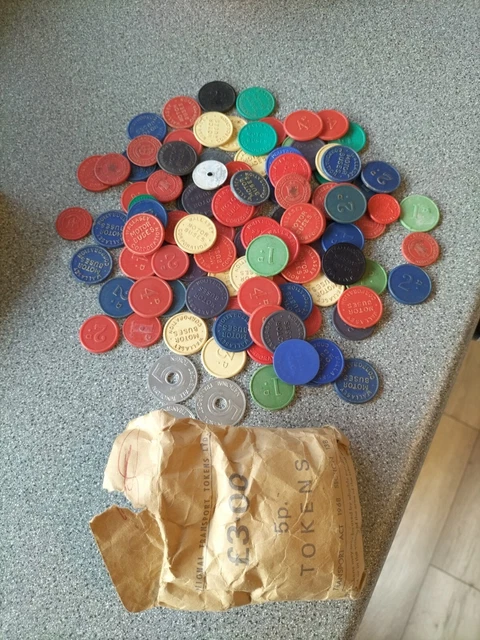 100 BUS TRAVEL Tokens & 5p Travel Tokens £10.00 - PicClick UK